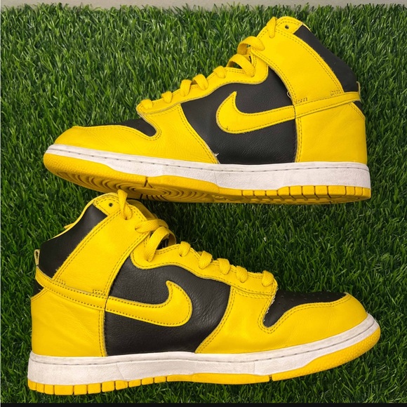Nike | Shoes | Nike Dunk High Sp Iowa 220 Yellow Black | Poshmark